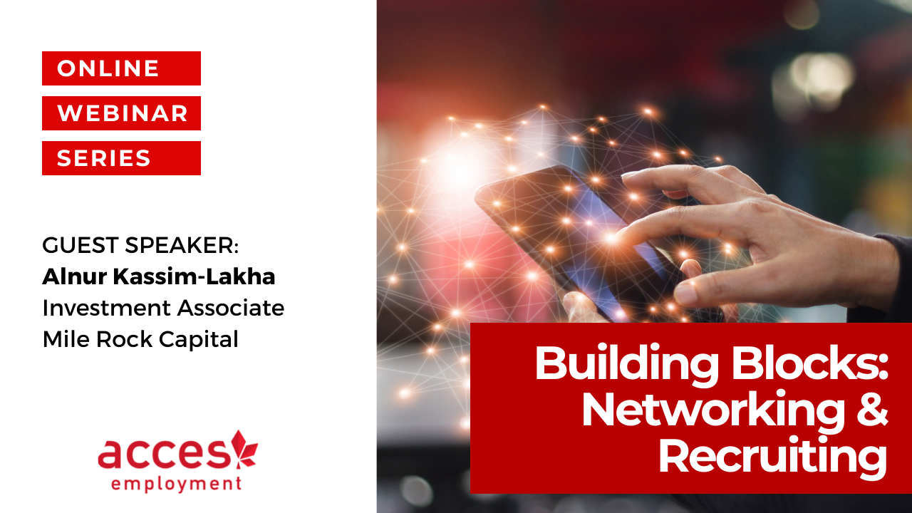 Webinar: Building Blocks of a Successful Job Application Networking ...